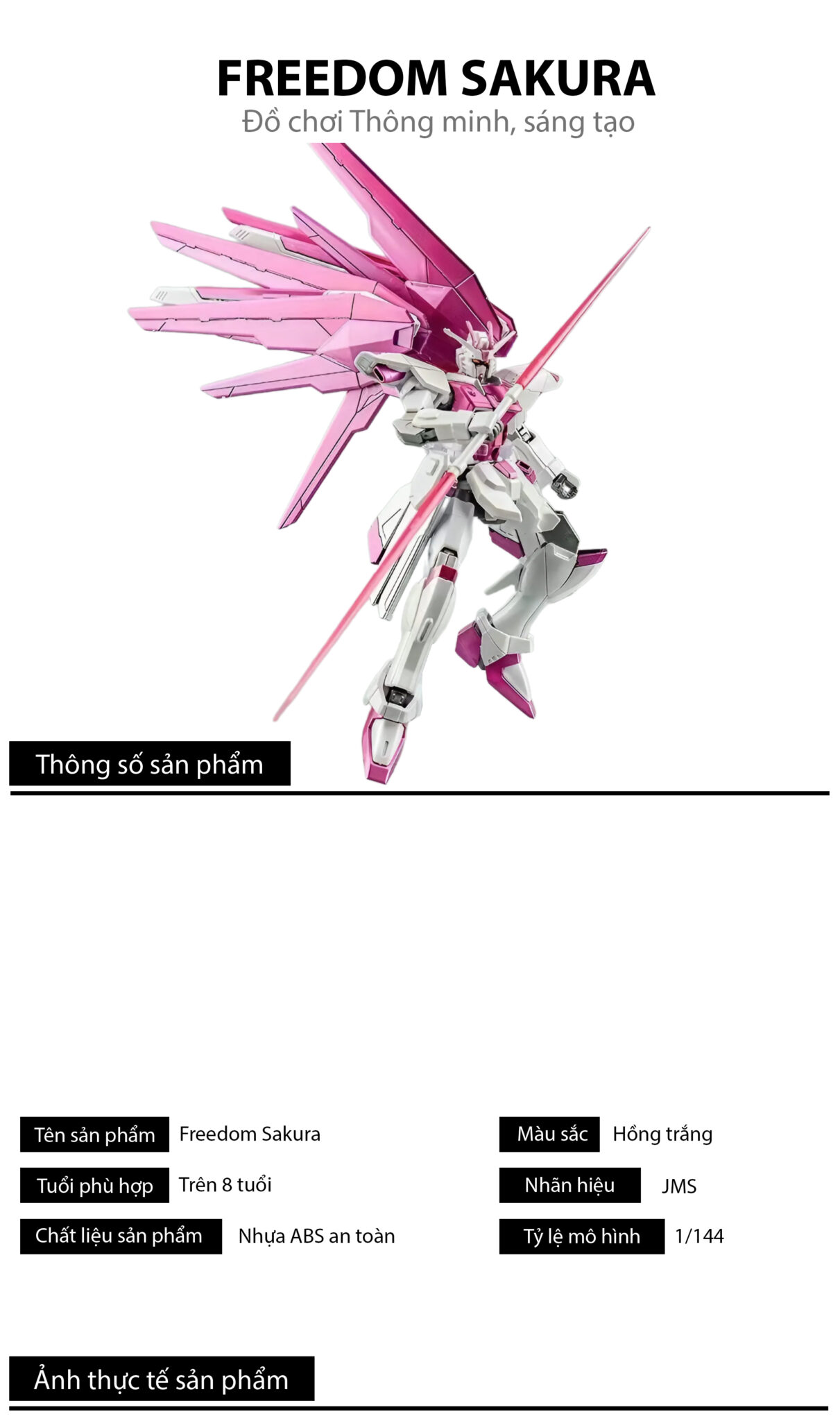 HG 1/144 FREEDOM SAKURA – gundamamazing.com