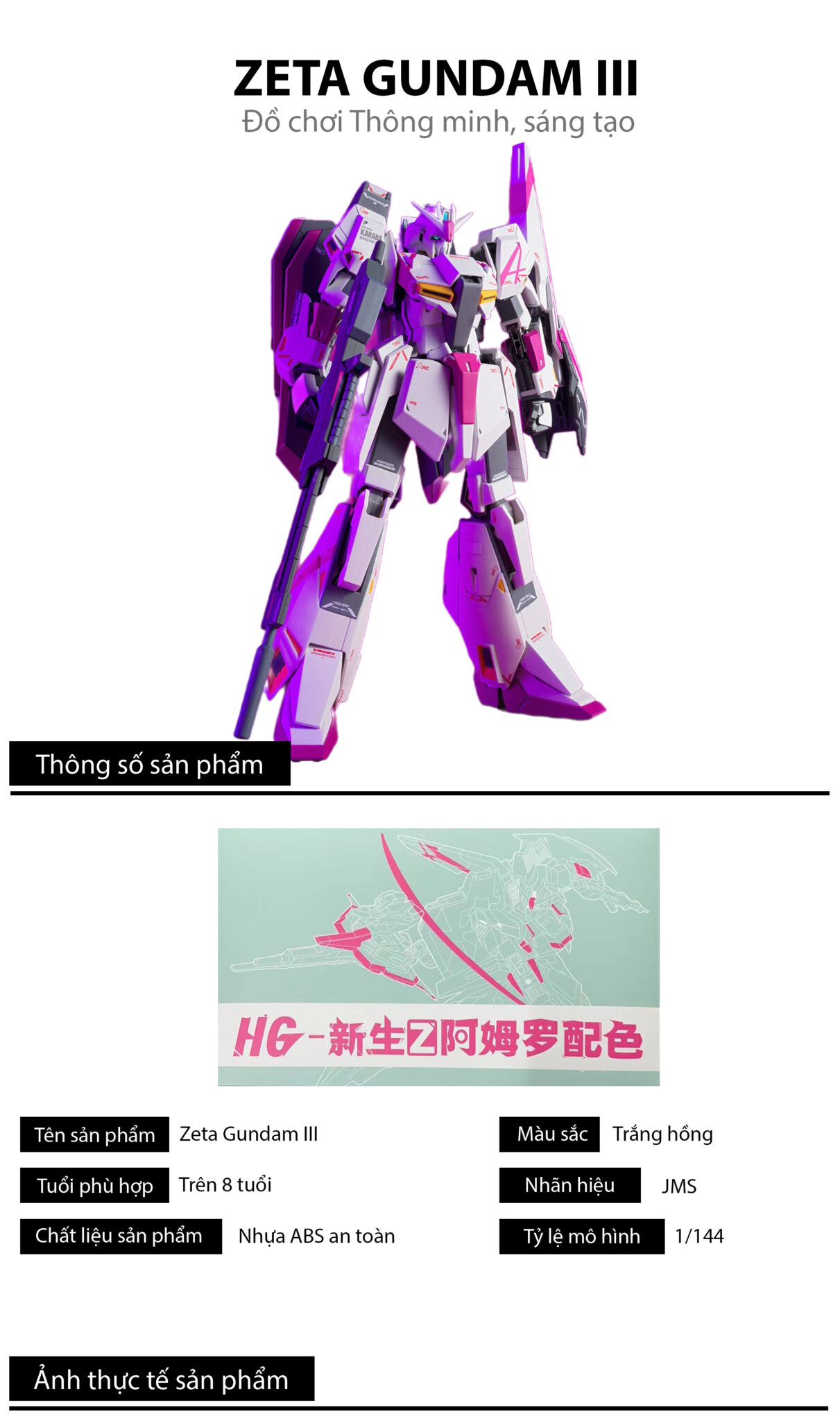 HG 1/144 GUNDAM ZETA III – gundamamazing.com