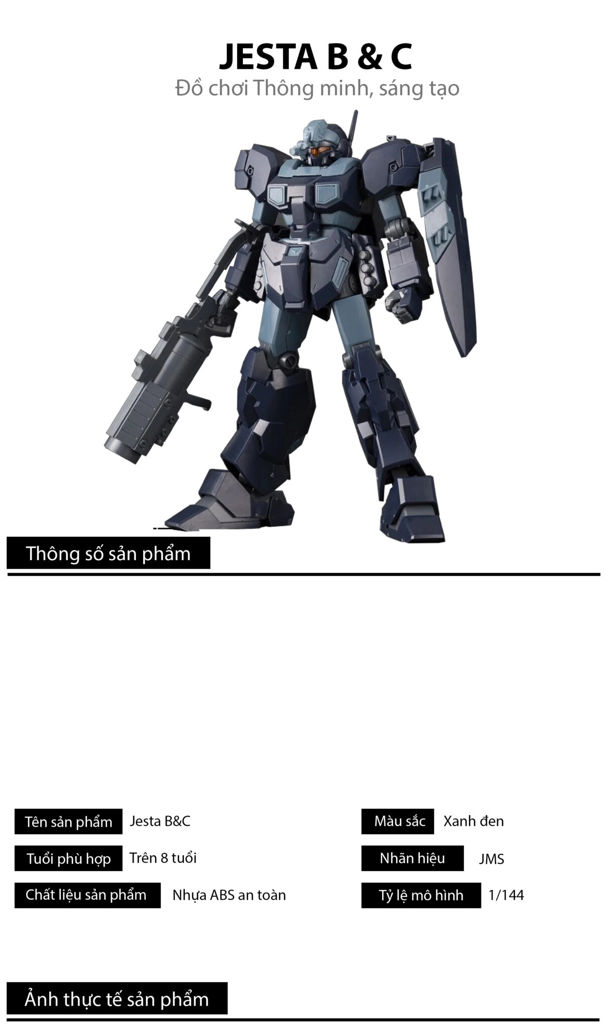 HG 1/144 JESTA (SHEZARR TYPE, TEAM B & C) – gundamamazing.com