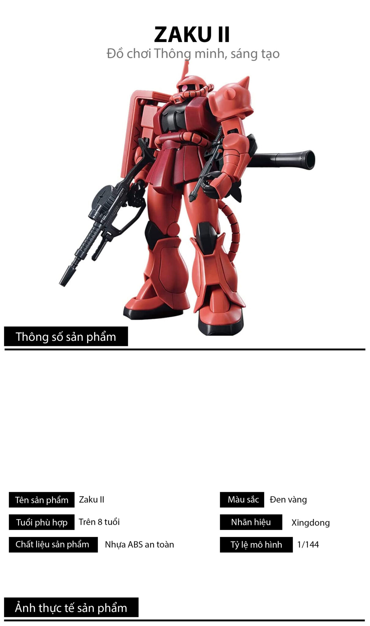 HG 1/144 ZAKU II RED REVIVE – gundamamazing.com